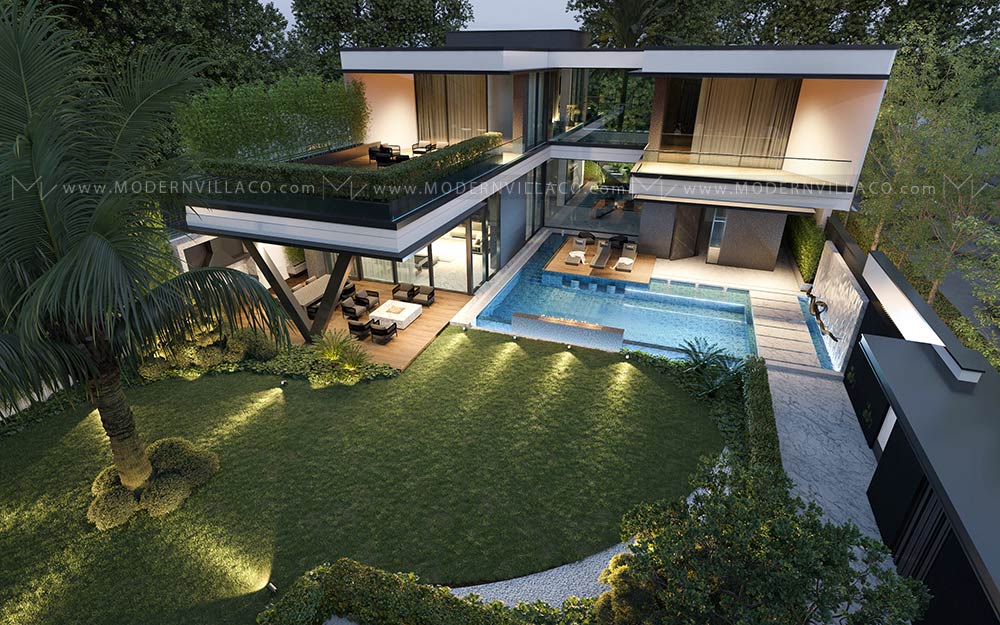 Villa garden design | MODERN VILLA