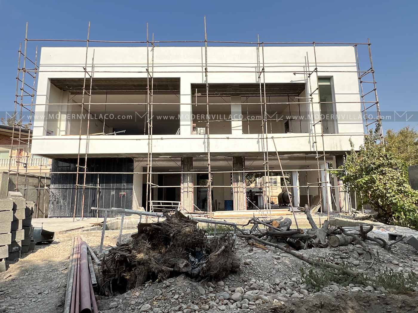 What are the types of structures used in the construction of villas ...