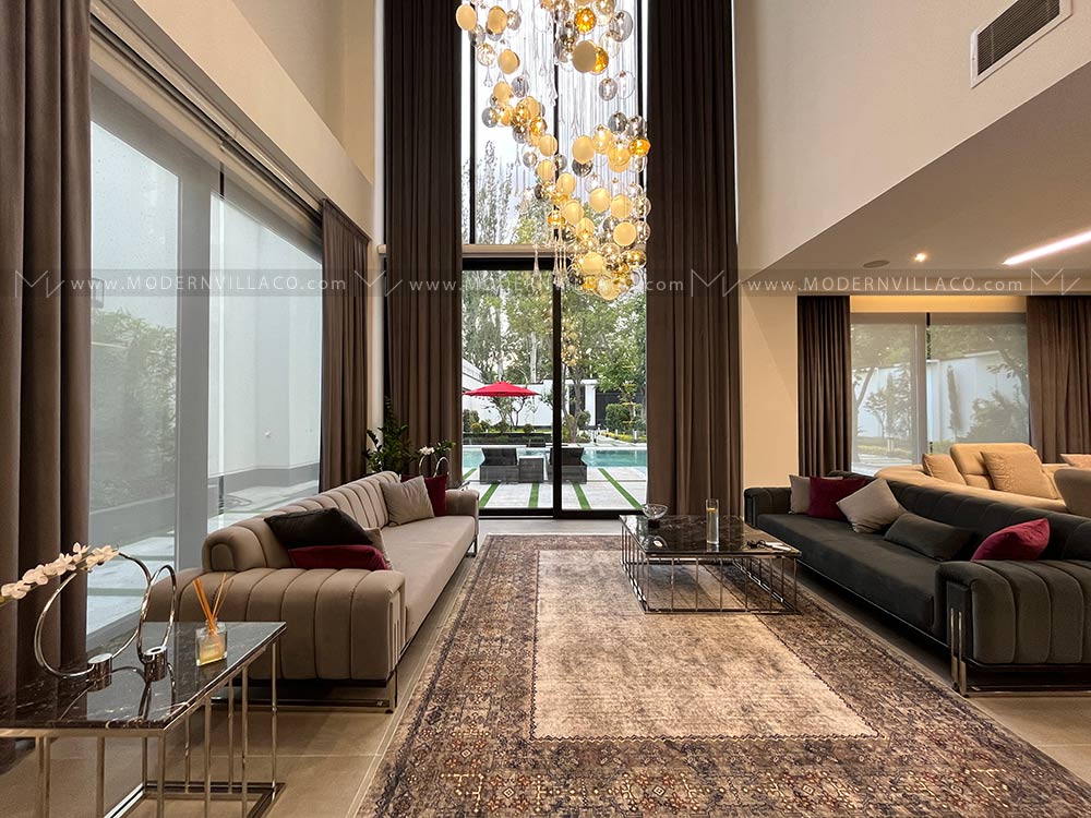 Modern and classic villa interior design - modern villa