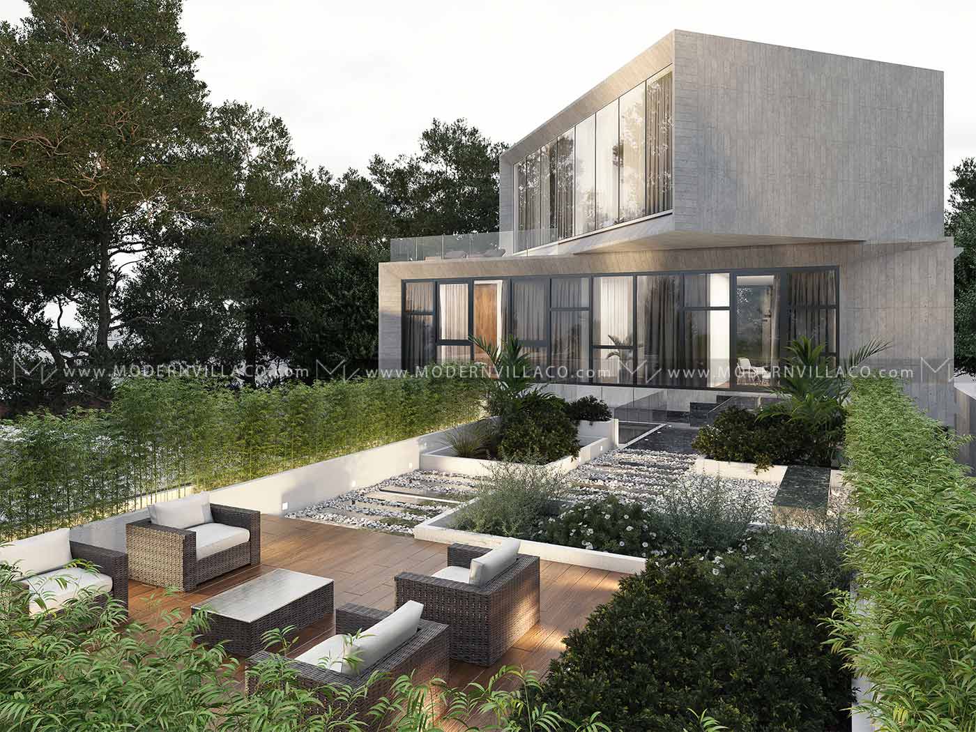 Triplex villa project in Kordan | MODERN VILLA